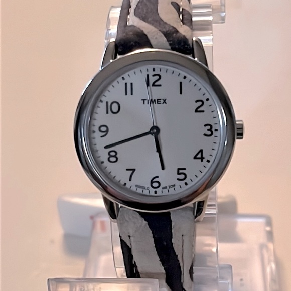 Timex | Accessories | Timex Indiglo Wr 3 M Watch With Zebra Band | Poshmark